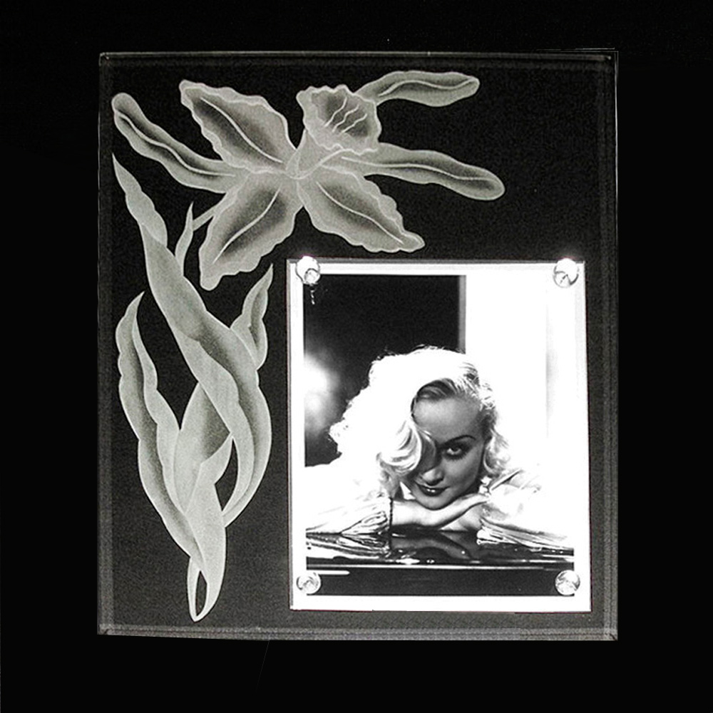 Grand Scale 1940’s Etched and Beveled Glass Frame | TFTM Melrose