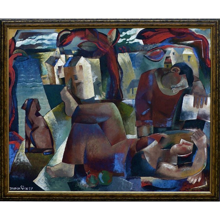 "Serenity" A Large Oil on Canvas by Jessica Rice|TFTM Melrose