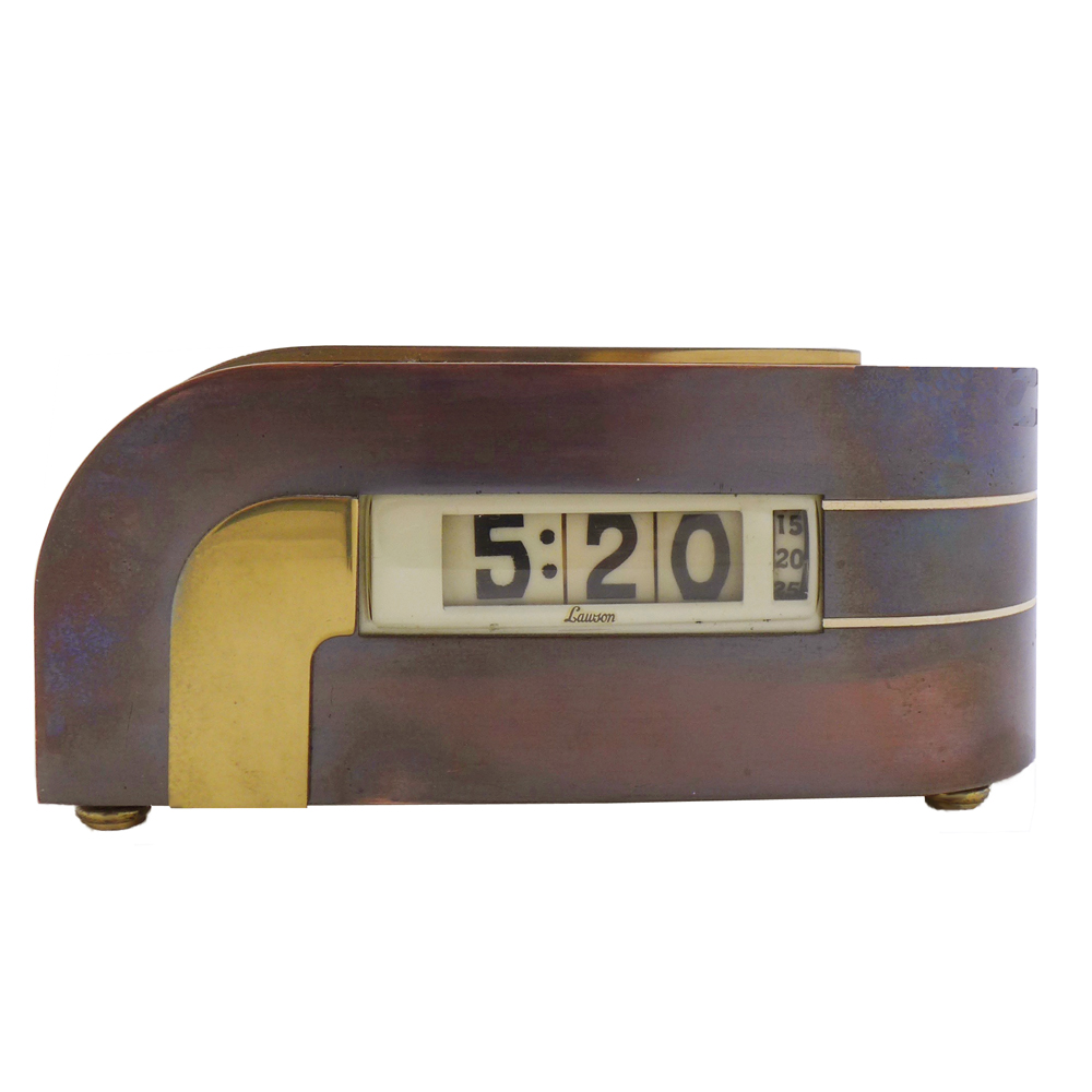 Early Lawson Streamline Art Deco Clock || TFTM Melrose