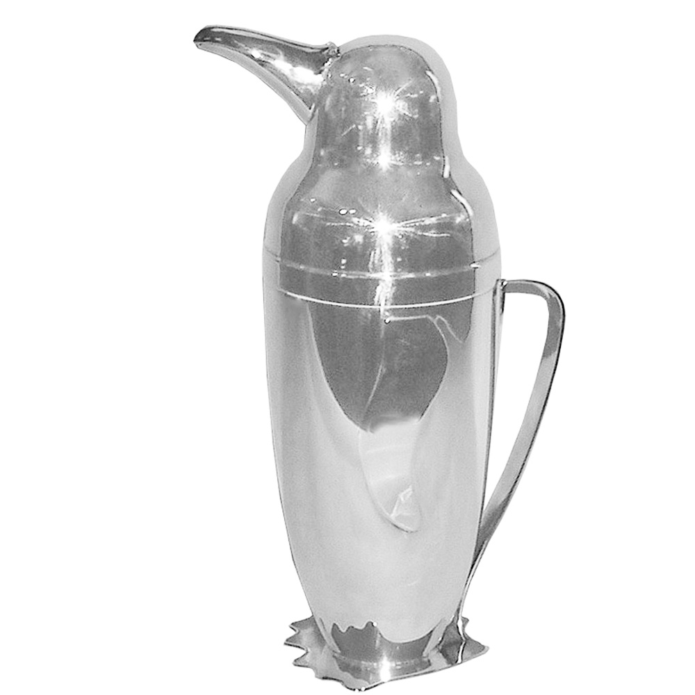 1936 Silver Plated Napier Penguin Cocktail Shaker Schulke|TFTM Melrose