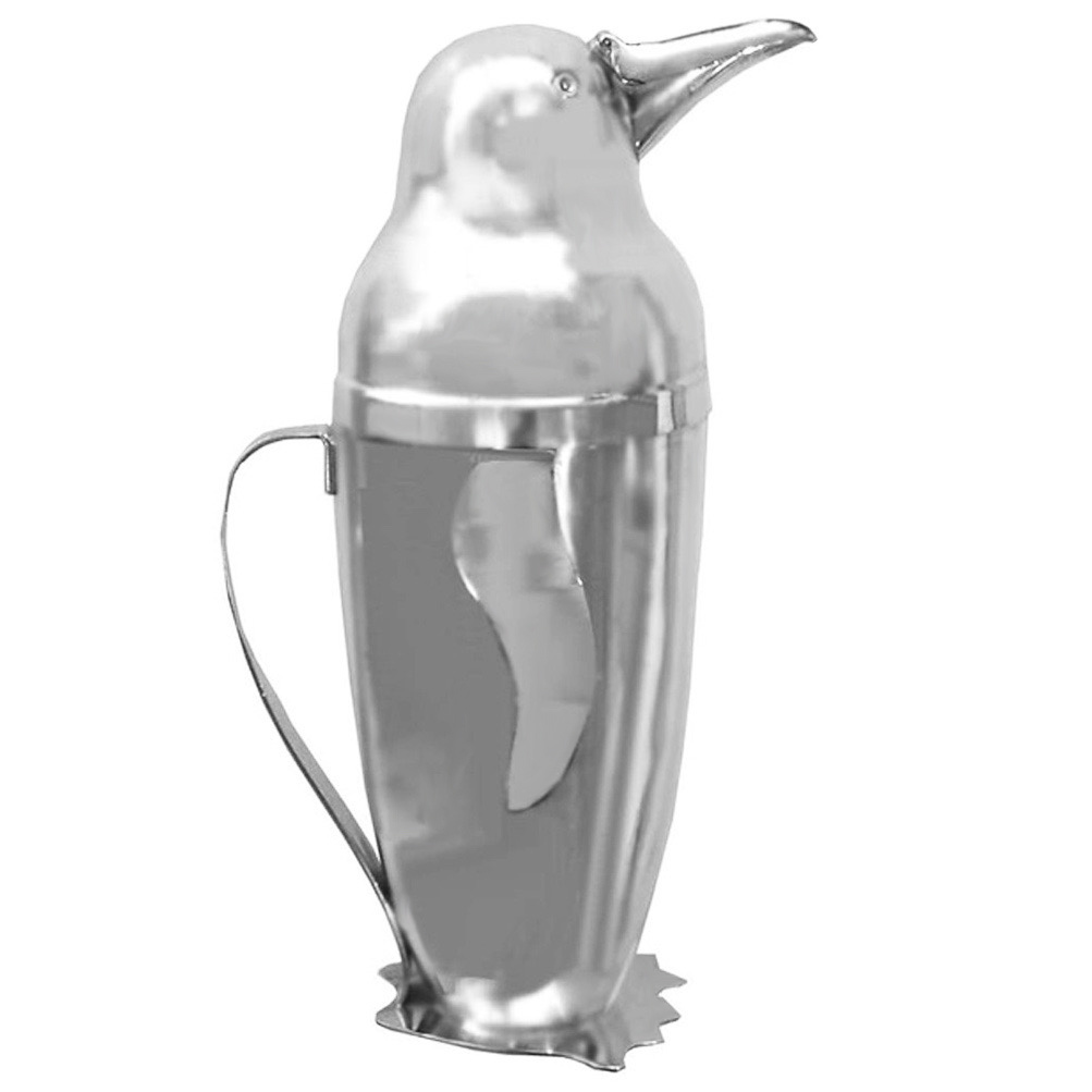 1936 Silver Plated Napier Penguin Cocktail Shaker Schulke|TFTM Melrose