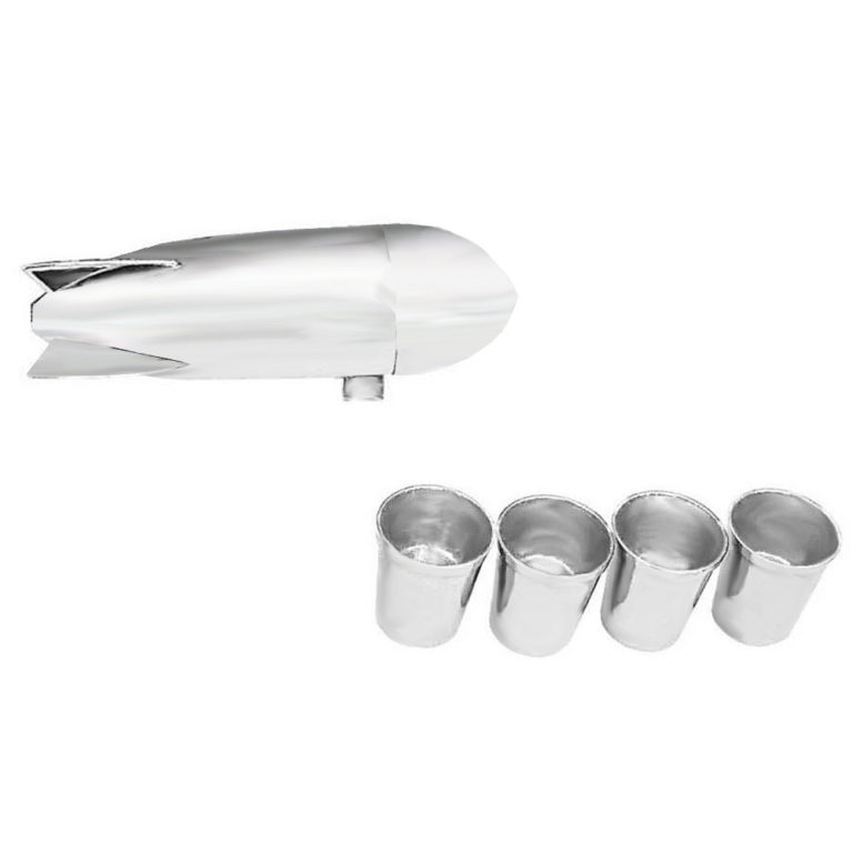 Zeppelin Shot Glass Container with Original Shot Glasses || TFTM