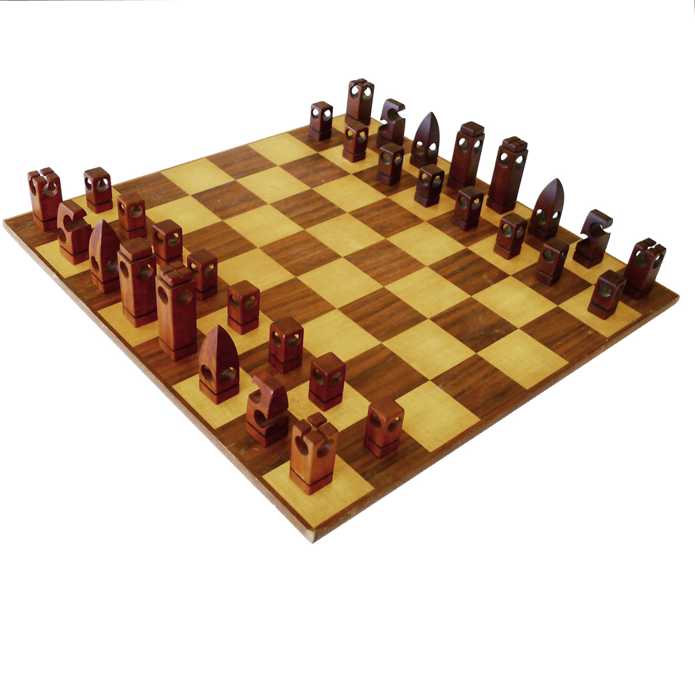 Mid Century Hand Lathed Danish Chess Set || TFTM Melrose