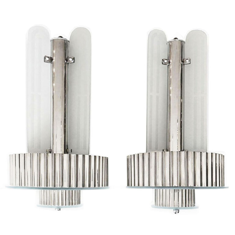 Streamline Art Deco Theater Sconces Pair || TFTM Melrose