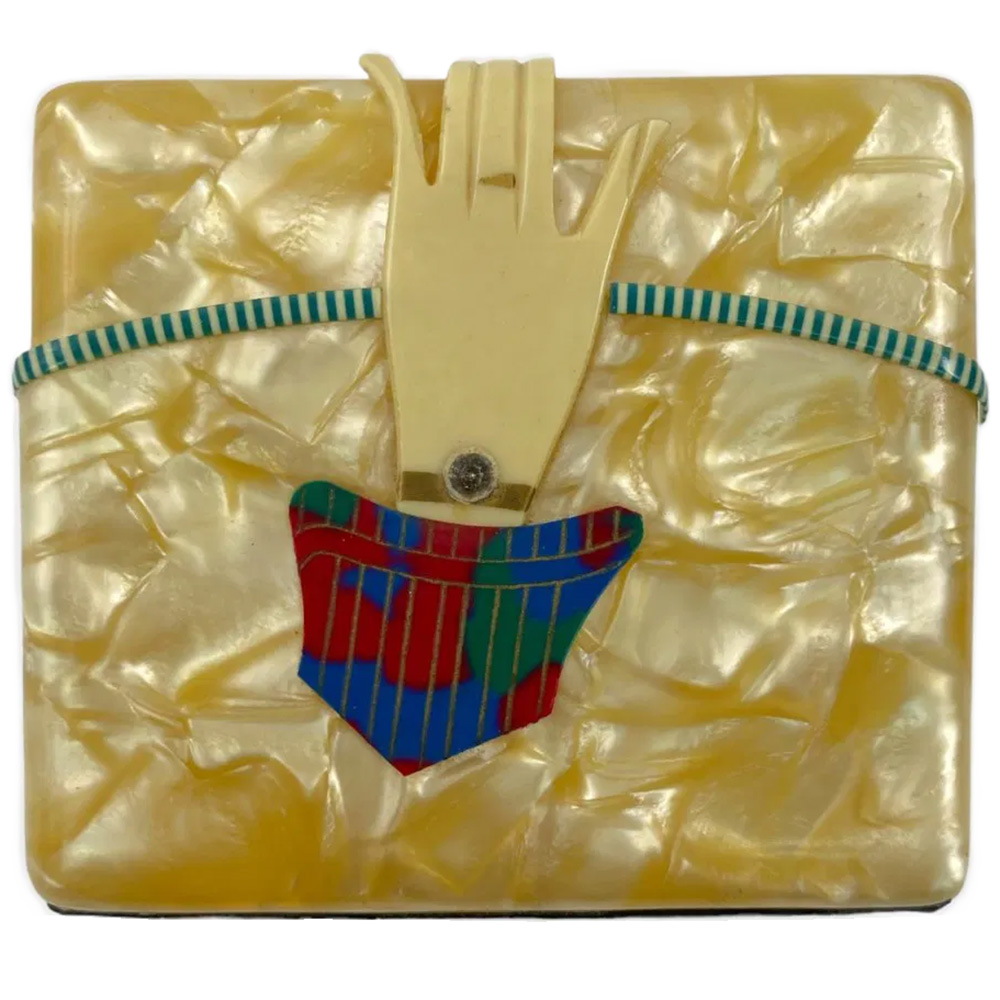 Art Deco Celluloid Hand Cigarette Case //TFTMMelrose